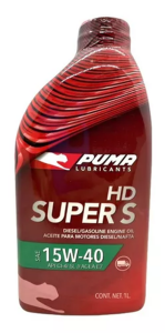 Aceite De Motor Mineral Puma Hd Super S 15w40 X 1lt | Voutier